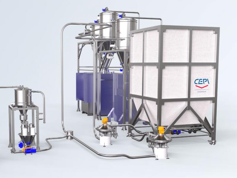 Trevibox -- indoor silo in antistatic Trevira fabric - Product details ...